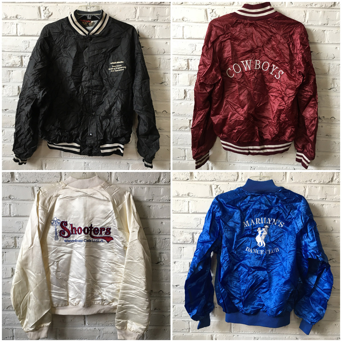 Vintage / vintage style satin baseball jackets by the bundle: Bulk ...